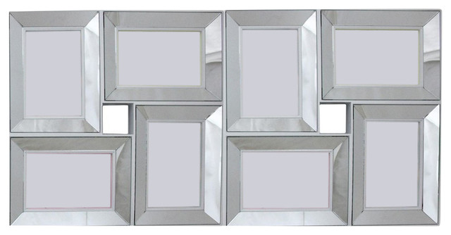 27.5" Trimmed Glass Encased Photo Picture Frame Collage Wall Decoration ...