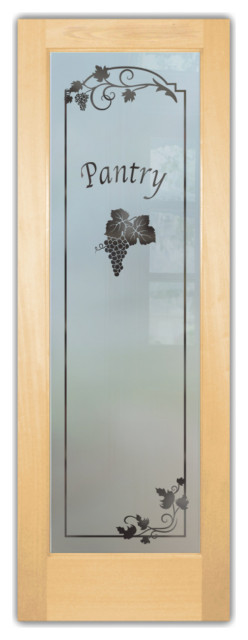 Pantry Door - Grape Cluster Grape Ivy - Primed - 28" x 80" - Book/Slab ...