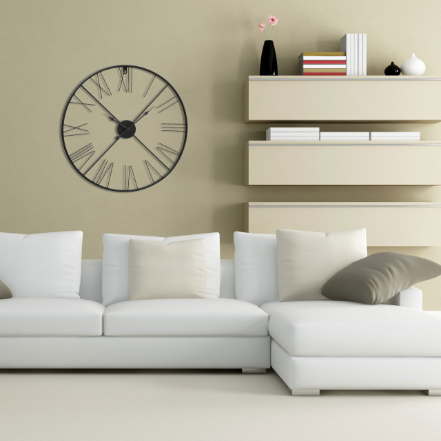 Oversized Linear Wall Clock - Industrial - Wall Clocks - by Whole House ...