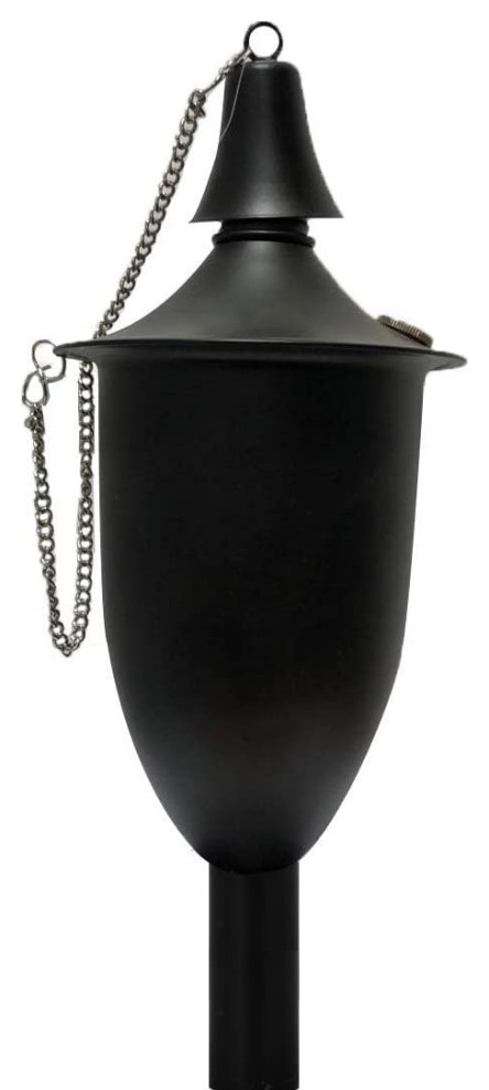 Small Elegant Tiki Style Torch With Pole and Snuffer - Transitional ...