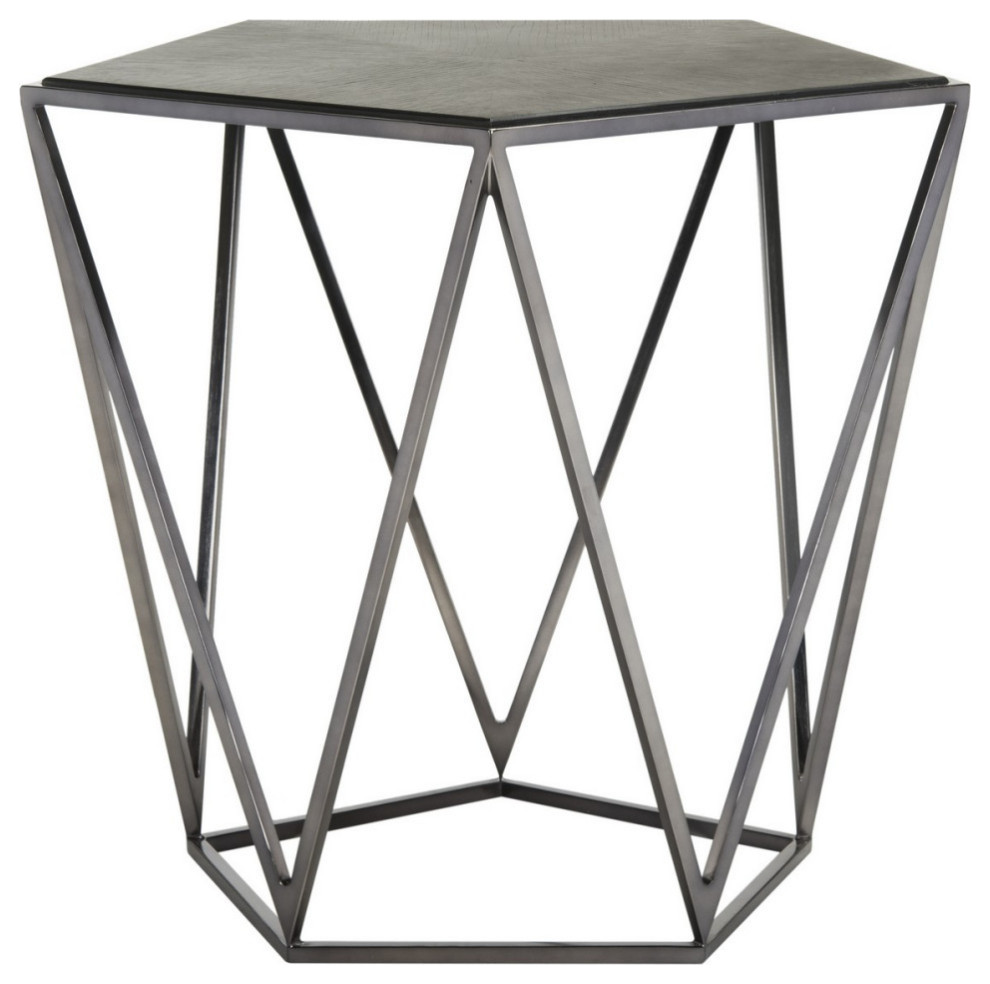 Lainey Geometric Side Table - Transitional - Side Tables And End Tables ...