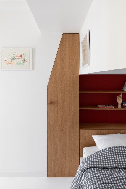 Chambre enfant - lit alcove sur-mesure - Contemporain - Chambre d ...