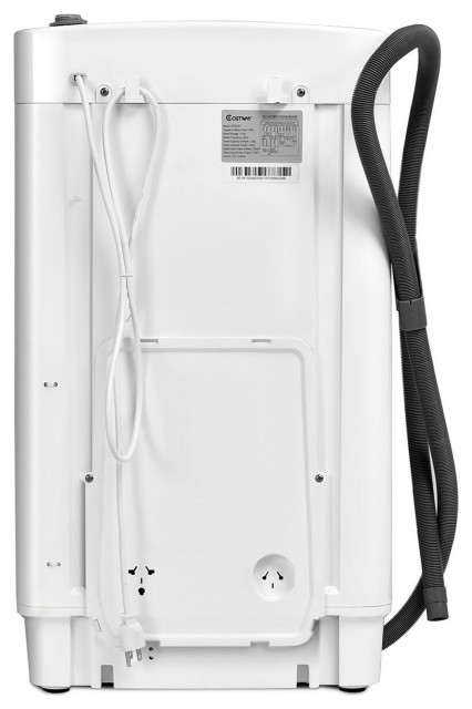 Full-Automatic Laundry Wash Machine Washer/Spinner W/Drain Pump, 16.9 ...