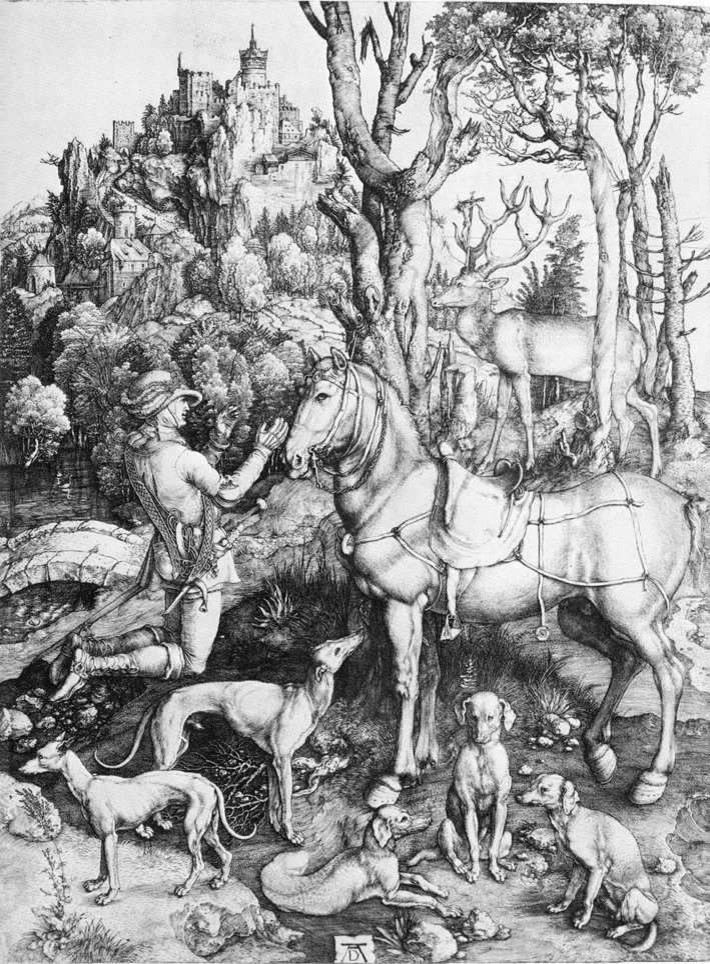Albrecht Durer St Eustace 21"x28" Premium Canvas Print - Traditional ...