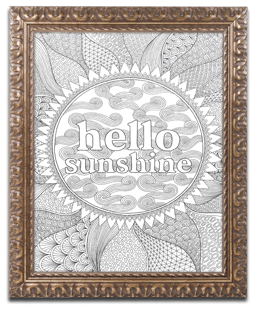 Hello Angel 'Hello Sunshine' Art, 14"x11" - Traditional - Prints And ...