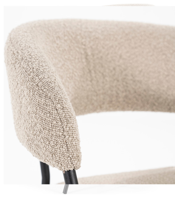 Upholstered Modern Dining Chair, Eleonora Luka - Transitional - Dining ...