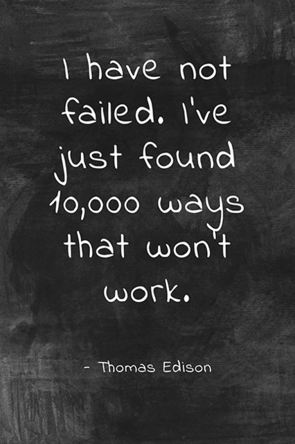 I Have Not Failed (Thomas Edison Quote), Classroom Motivational Poster ...