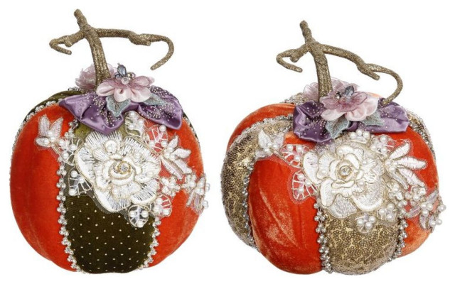 Mark Roberts Fall 2022 Elegant Pumpkin, Assortment of 2- 7-7.5 ...