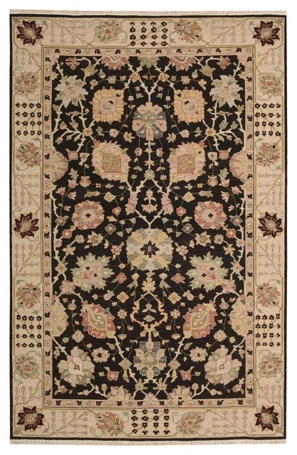 Nourison Nourmak Black Area Rug 3'10"x5'10", 8'10"x11'10" - Traditional ...