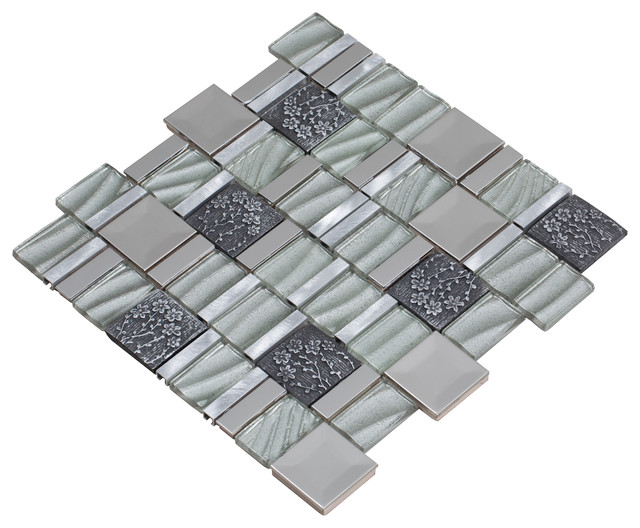 Vitray/03 Tile, 12"x12" Sheets, Set of 10 - Contemporary - Mosaic Tile ...