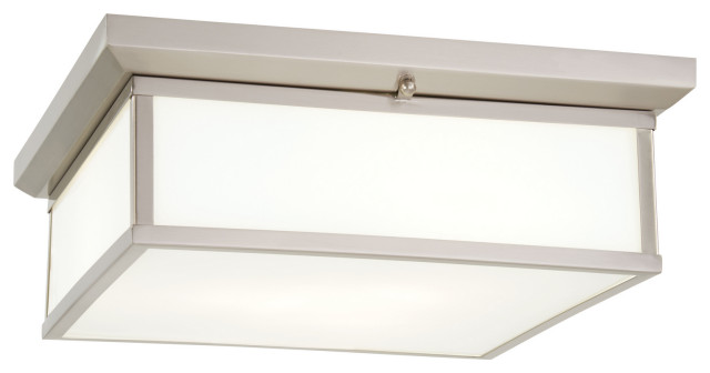 Minka-Lavery 6918-84 3 Light Flush Mount Brushed Nickel - Transitional ...