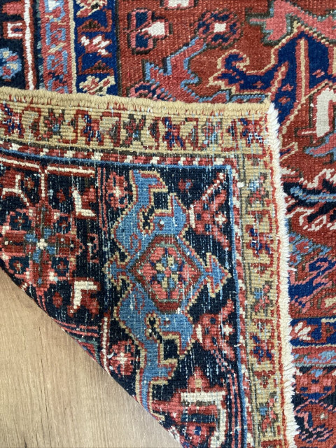 8' x 11' Handmade Wool Antique Oriental Rug Red And Blue Carpet ...