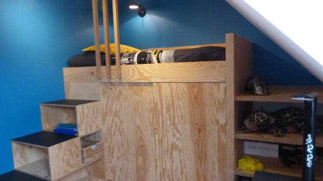 Une chambre dans 4m2 - Contemporary - Rennes - by Anthracite déco ...