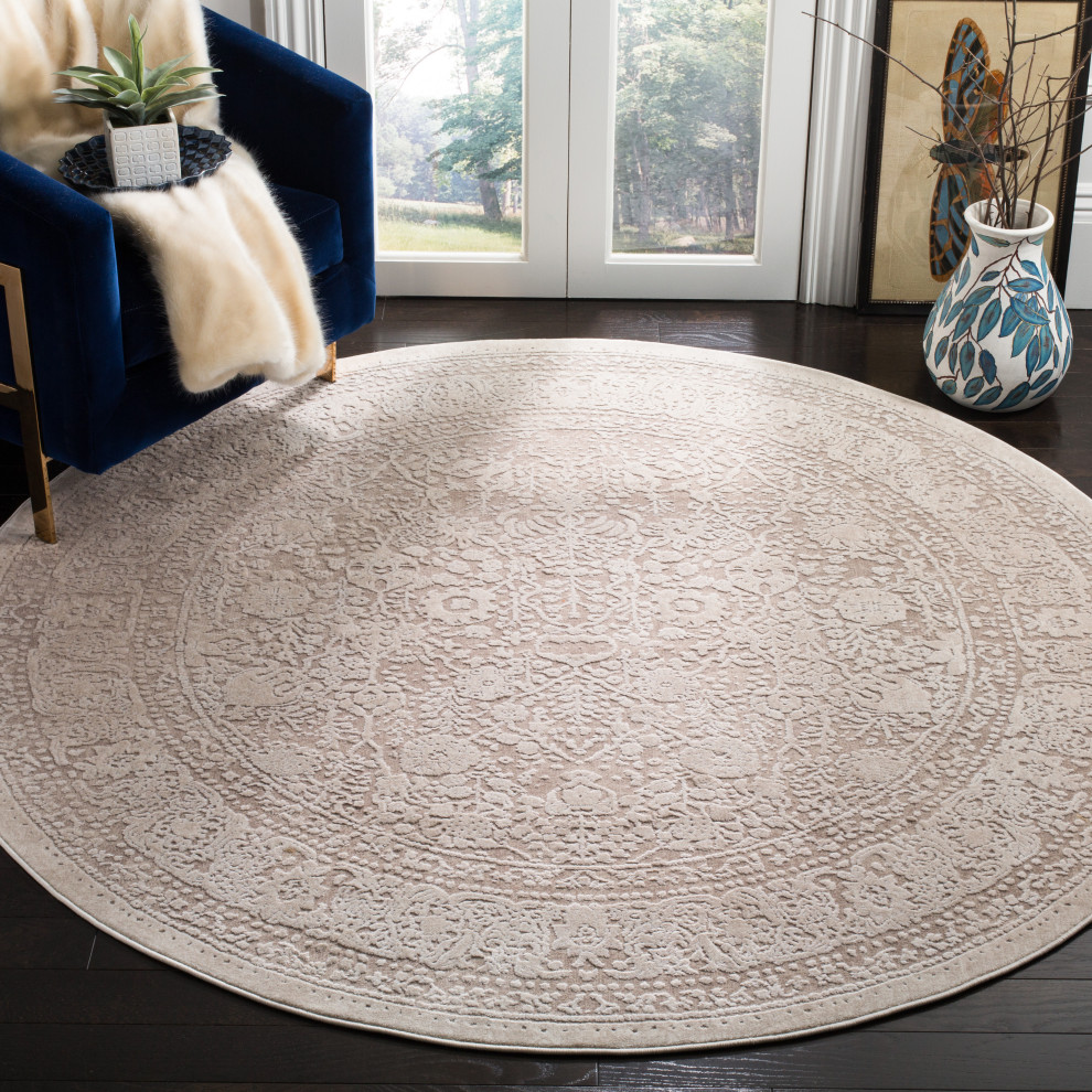 Safavieh Reflection Collection RFT663 Rug, 10' Round - Contemporary ...