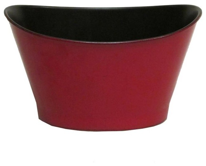 Hand Painted Boat Shape Plastic Pot Planter - Contemporary - Outdoor ...