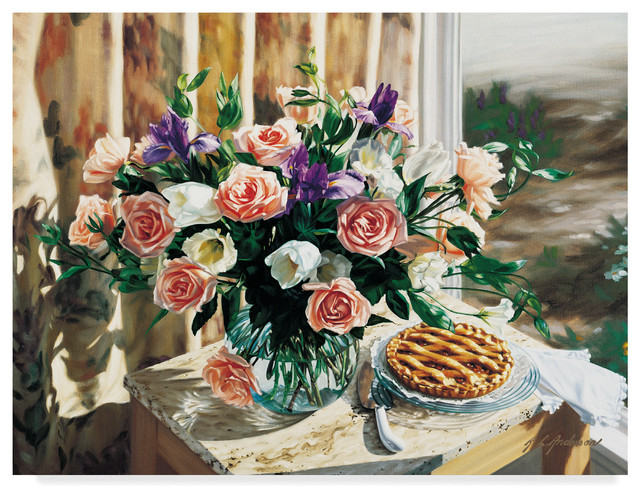 Robin Anderson 'Walnut Pie' Canvas Art, 47"x35" - Contemporary - Prints ...