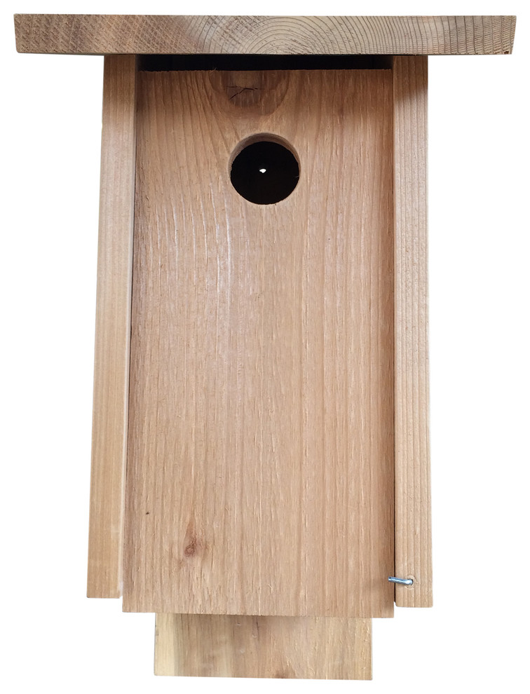 Bird House With Slant Roof - Transitional - Birdhouses - by Natures ...