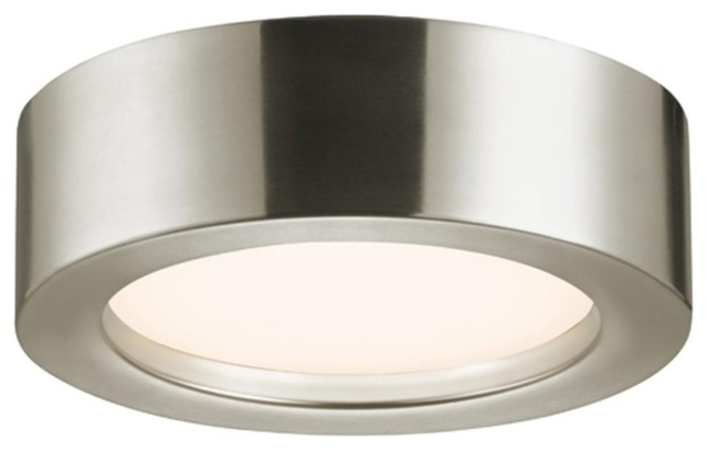 Puck Slim LED Architectural 8" LED Surface Mount, Satin Nickel ...