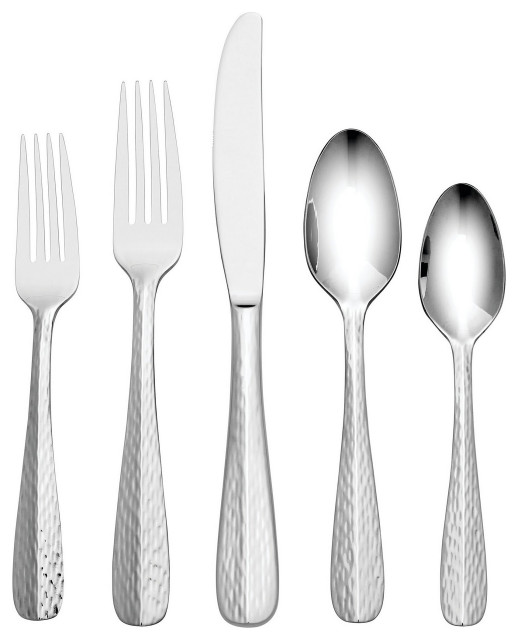 Oneida Vulcan 20Pc Flatware Set - Beach Style - Flatware And Silverware Sets - by Unique Gifts ...