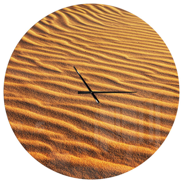 Beautiful Sand Desert Dunes Large Landscapes Metal Clock, 36x36 ...