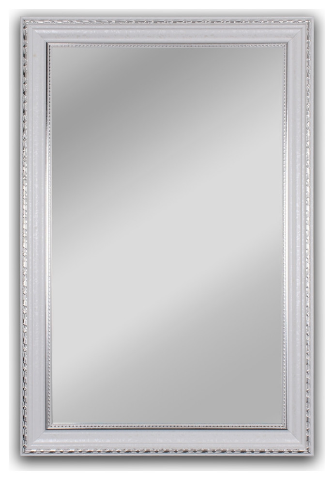 CHLOE Reflection CH8M022WS35-VRT White Rectangle Framed Wall Mirror ...