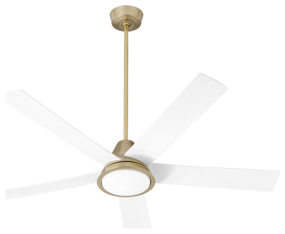 Temple 56" Damp Rated Ceiling Fan - Transitional - Ceiling Fans - by ...