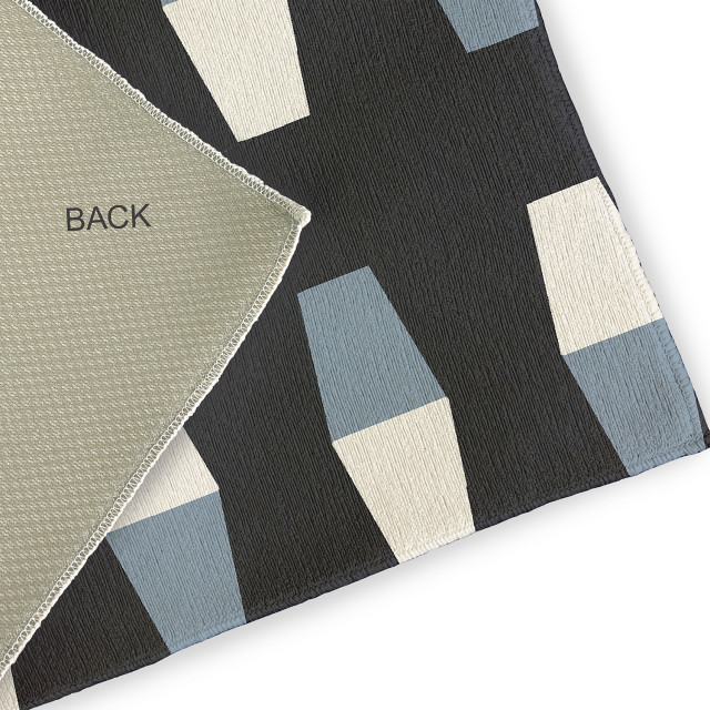 2' x 3' Bowling Pins Nautical Indoor/Outdoor Rug, Shark Blue, 5' Round ...