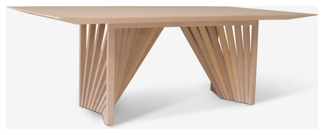 Arista Glass Top Dining Table - Transitional - Dining Tables - by ...