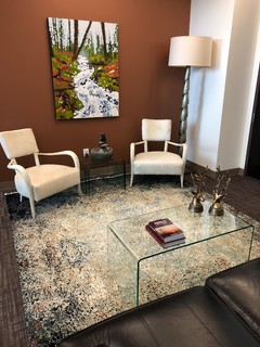 Beautiful Rug for a waiting room - Modern - Entry - Calgary - by Indo ...