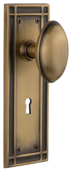 Nostalgic Mission Plate with Homestead Knob and Keyhole - Craftsman ...
