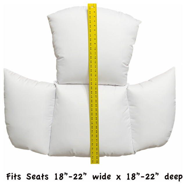 Primo White Indoor Outdoor Replacement Cushion for Egg Chair ... Primo White Indoor Outdoor Replacement Cushion for Egg Chair ...