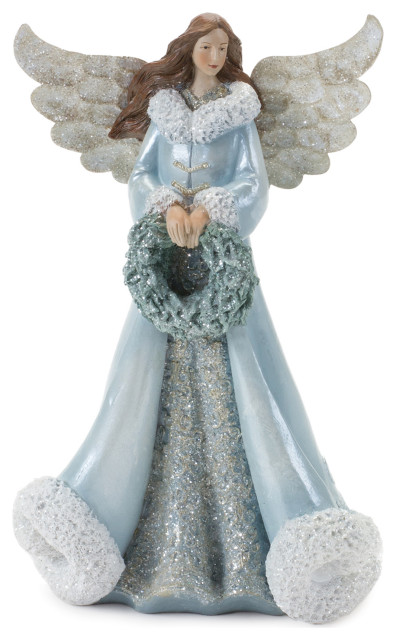 Elegant Winter Angel Figurine, Set of 2 - Farmhouse - Holiday Accents ...