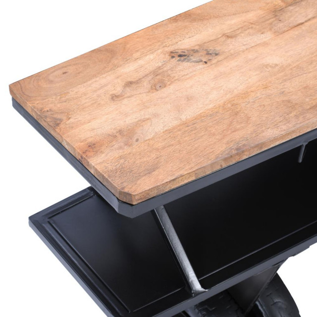 72 Airplane Bar Aviator Lounge Console Table, Reclaimed Hardware and ...