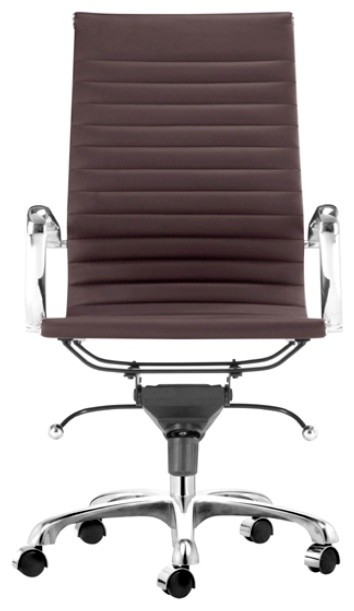 Modern L Ribbed High Back Management Office Chair - Contemporary ...
