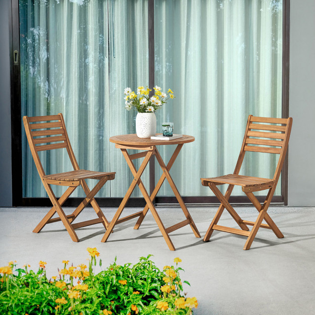 Cabot Folding Table and Chair Set Round Table and 2 Chairs ...