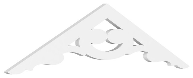 60"Wx10"Hx1"P, 4/12 Pitch Bordeaux Architectural Grade PVC Gable ...