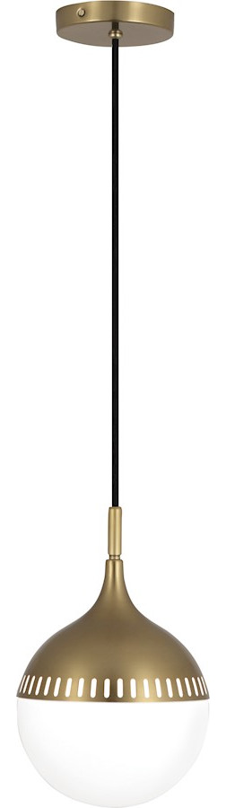 Robert Abbey Jonathan Adler Rio 1-Light 12" Pendant, Antique Brass, 792 - Contemporary - Pendant ...