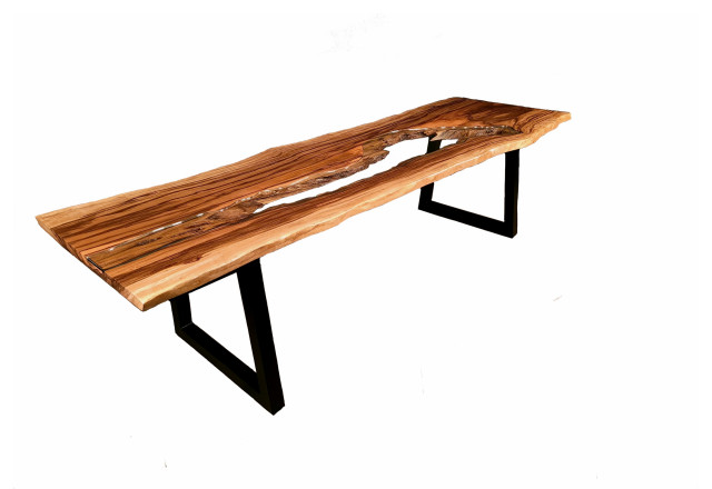 Exotic Live Edge Dragon Wood Dining Table - Rustic - Dining Tables - by ...