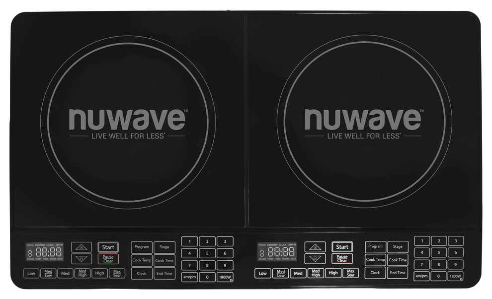 NuWave 11.5 Inch Double Burner Precision Portable Induction Cooktop ...