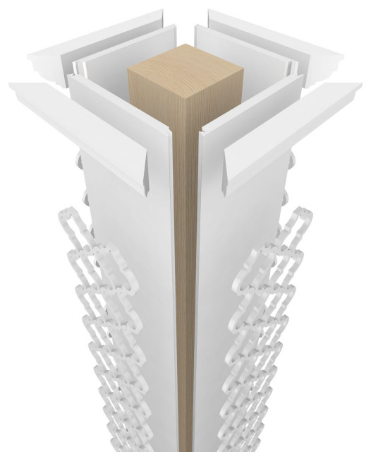 Craftsman Classic Square Non-Tapered Bondi Fretwork Column, 8"Wx8'H, 12 ...