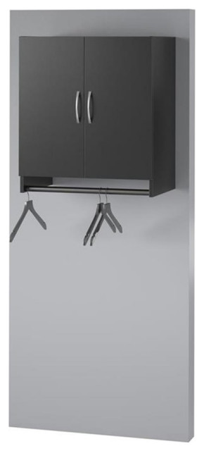 Home Square 2-Piece Set with 18" Wide Mudroom Cabinet and 2-Door Wall ...
