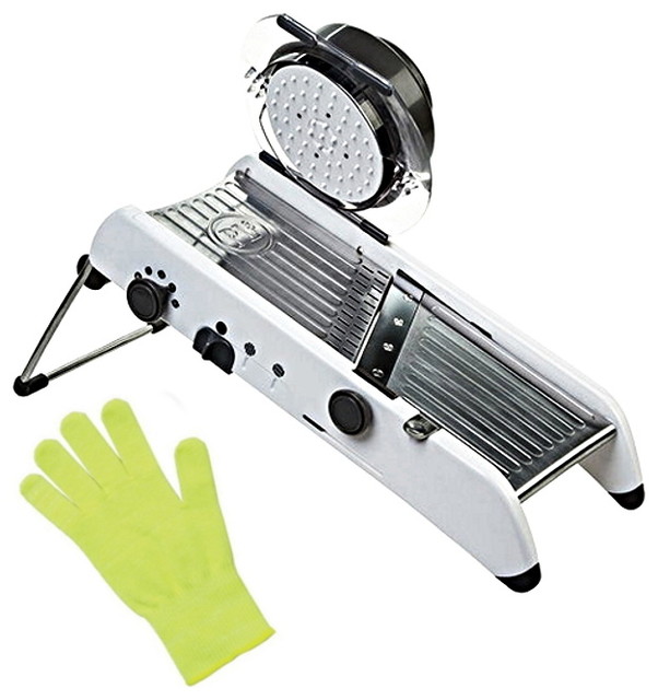 Progressive PL8 Pro Mandoline with Victorinox Yellow Cut Resistant ...