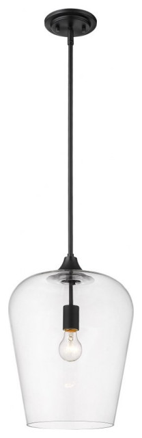 1 Light Pendant In Modern Style-16.25 Inches Tall and 12 Inches Wide ...