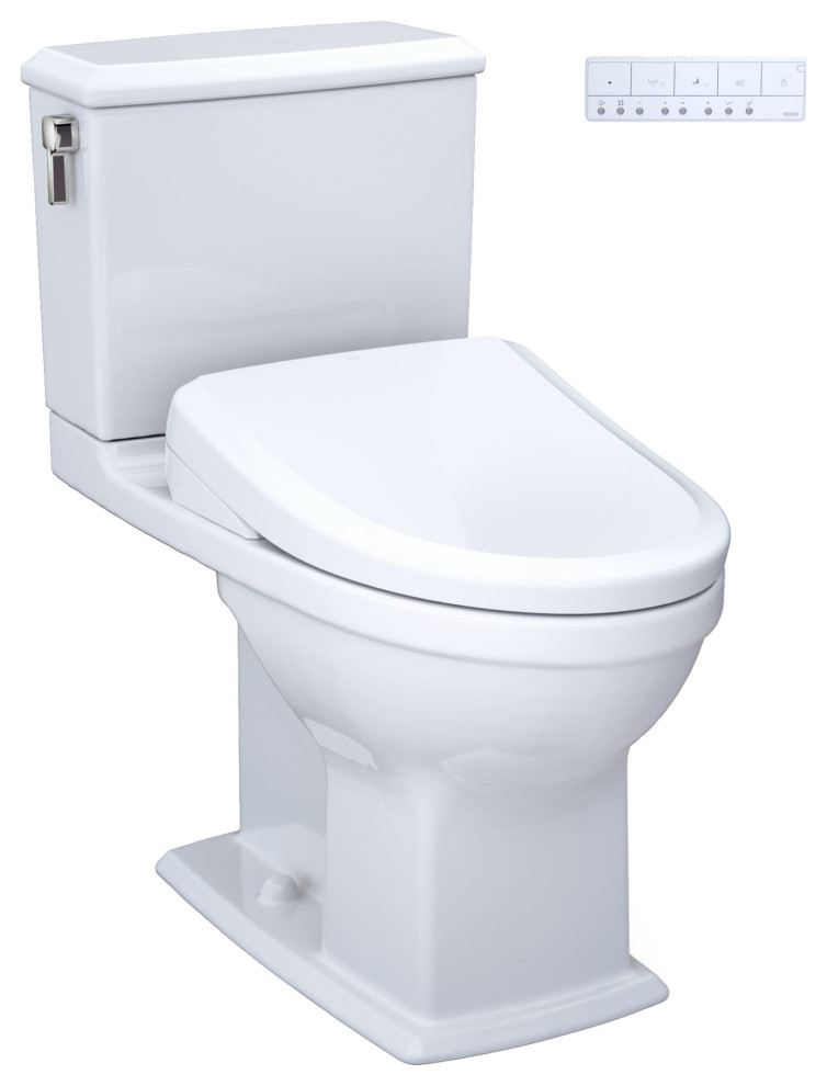 Toto 0.9 / 1.28 GPF Dual Flush Two Piece Elongated Toilet ...