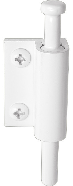 White, Diecast, Sliding Patio Door Lock - Transitional - Door Locks ...