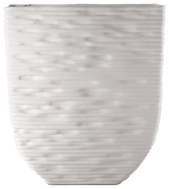 Ceramic Vase with Seamless Pattern Design Body Matte White Finish ...