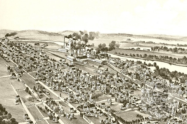 Old Map of Sharpsville Pennsylvania 1901, Vintage Map Art Print, 24"x36 ...