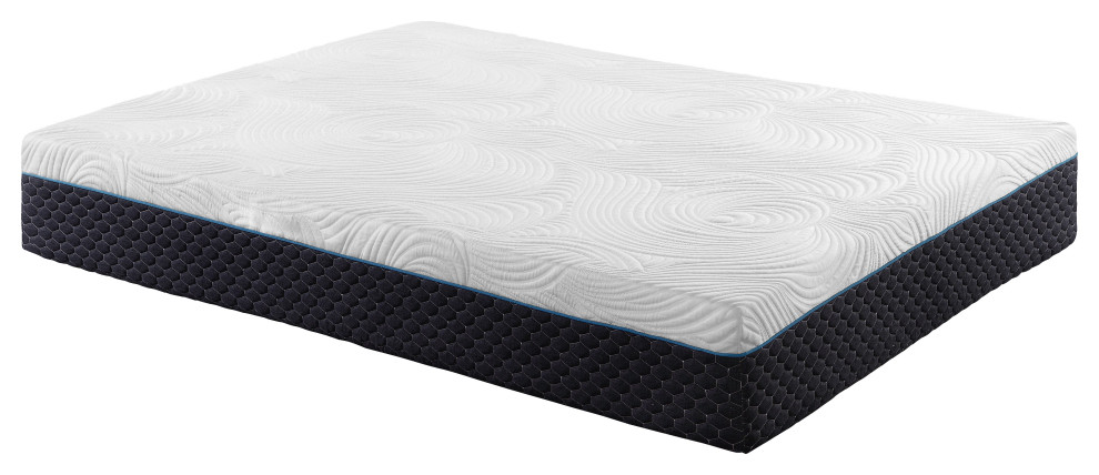 Eleena 11" Latex Microcoil Hybrid Mattress, Queen - Contemporary ...
