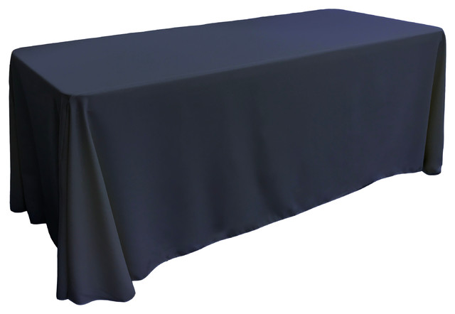 LA Linen Rectangular Polyester Poplin Tablecloth, 90"x156 ...