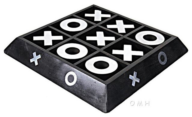 Wooden/ Aluminium X O Game - Contemporary - Board Games And Card Games ...